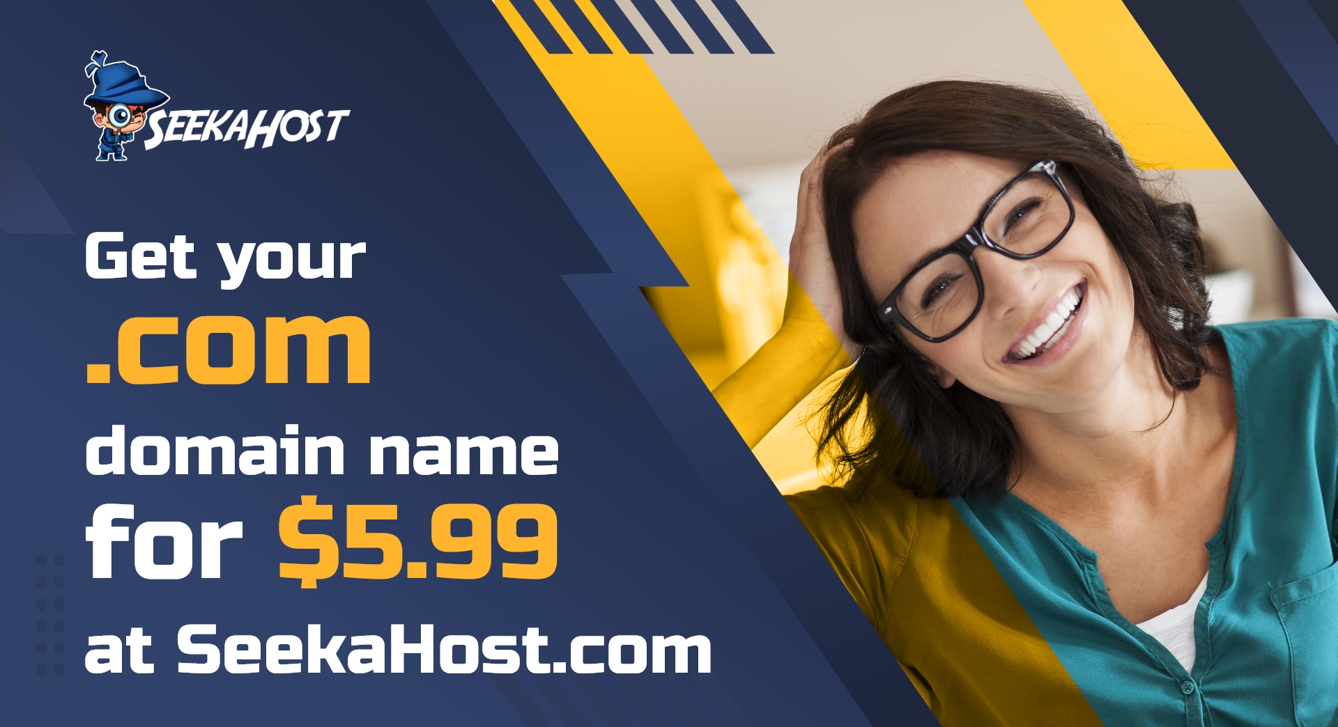 Cheapest Domain Name Registration For 5 99 At Seekahost